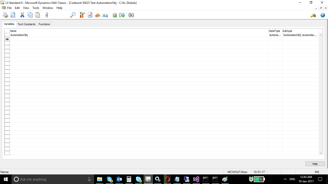 Automation Data Type And Usage In Dynamics Nav 